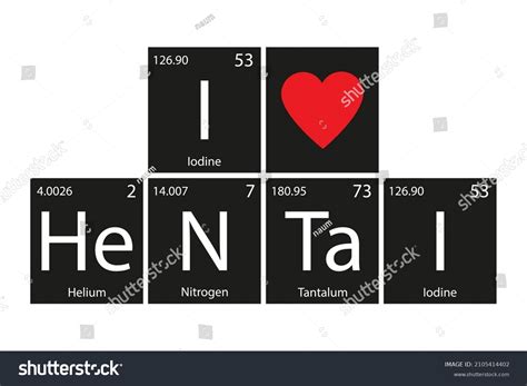 Chemical Elements Periodic Table Funny Chemistry Stock Vector Royalty
