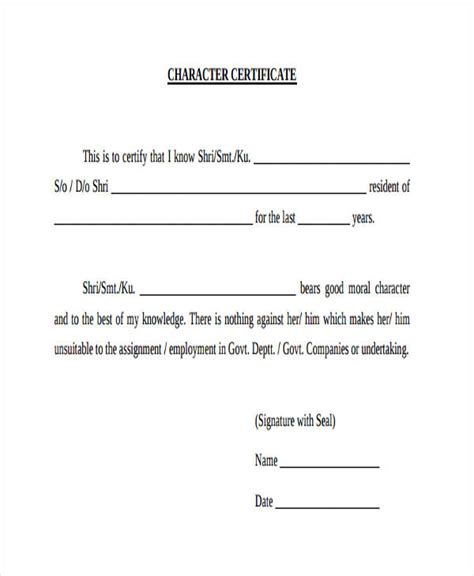 Certificate Formats Templates 43 Word Excel Pdf Documents Download