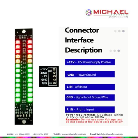 Dual 12 Bit Led Music Level Indicator Module