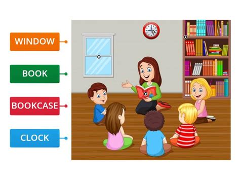 Review Classroom Objects Labelled Diagram