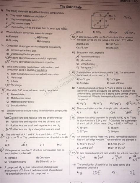 The Coordination Number Of Simple Cubic Unit Cell Is 6 Schottky Defects