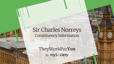 Sir Charles Norreys Former Mp Mallow Theyworkforyou