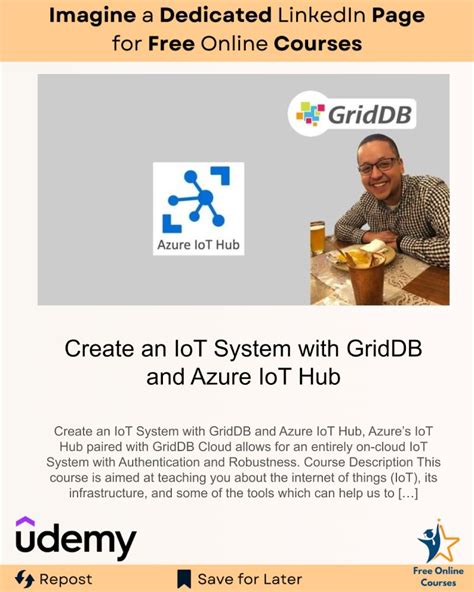 Freecourse Udeycourse Iot Griddb Azureiothub Techinnovation Free Online Courses