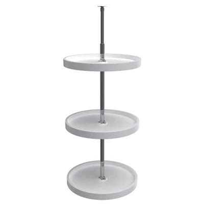 Rev A Shelf 6013 18 11 526 Polymer Full Circle 3 Shelf Lazy Susan Corner Kitchen Cabinet Storage