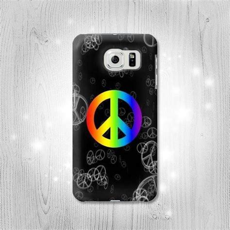 Peace Sign Hard Leather Flip Case Huawei P40 Mate LG Velvet Etsy