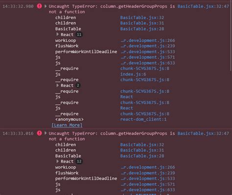Why These Error Are Happening In Vite React Project · Tanstack Table · Discussion 4083 · Github