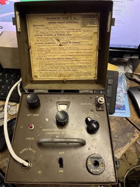 Vintage Military Wavemeter Class D No1 Mk2 Used With Ws19 And Ws22