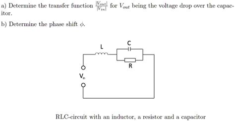 A Determine The Transfer Function Vout For Vout Being The Voltage Drop