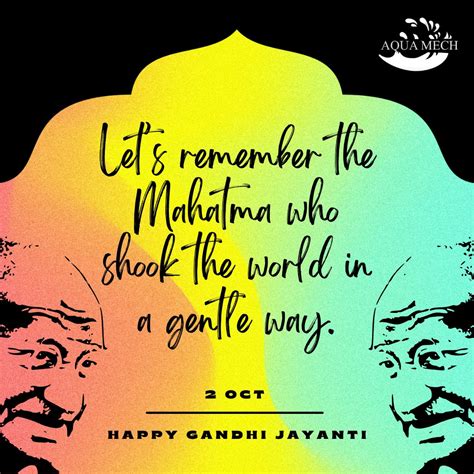 Aquamech Happygandhijayanti Happygandhijayanti2023 Gandhiquotes Gandhilearnings Navdeep