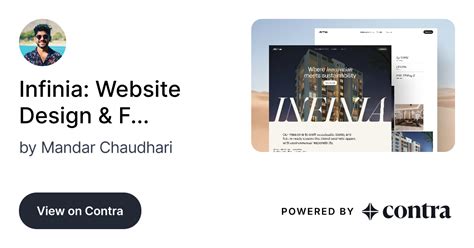 Infinia: Website Design & Framer Development by Mandar Chaudhari