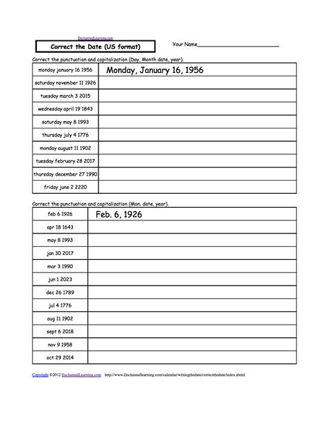 Writing A Date Us Format