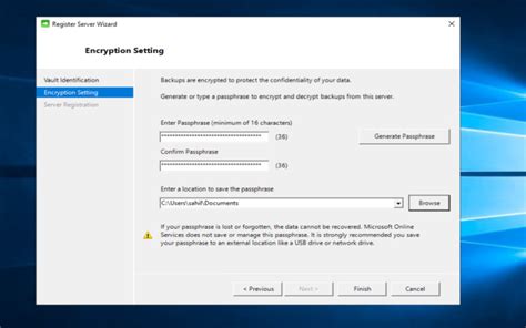 Azure Backup Using Mars Agent For On Premises Servers