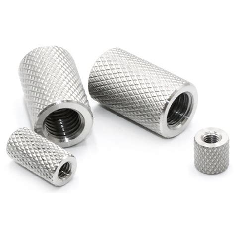 Lot Knurled Round Coupling Nut M3 M4 M5 M6 M8 M10 M12 M16 Stainless