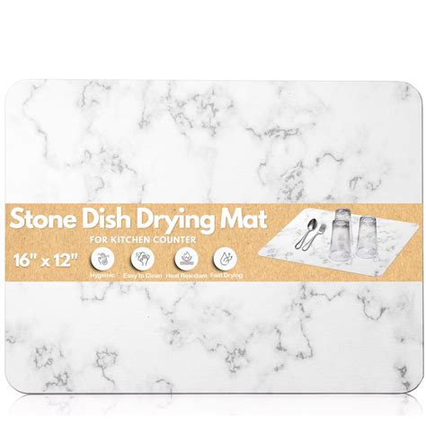 Stone Dish Drying Mat Drying For Kitchen Counter Quick