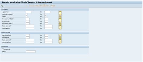 Fosad9 Sap Tcode Transfer Rental Request