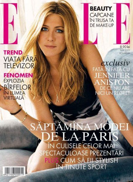 Jennifer Aniston Elle Magazine May 2009 Cover Photo Romania