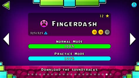 Geometry Dash Fingerdash 100 Complete Youtube