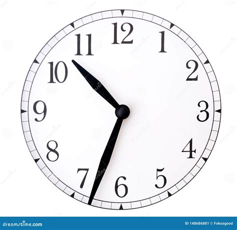Analog Clock Face With Minutes