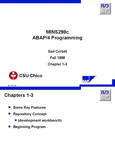 mins298c abap 4 programming csu chico pdf software systems