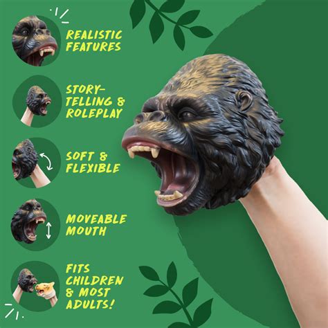 Wild Thingz Hand Puppet Gorilla Toytastic