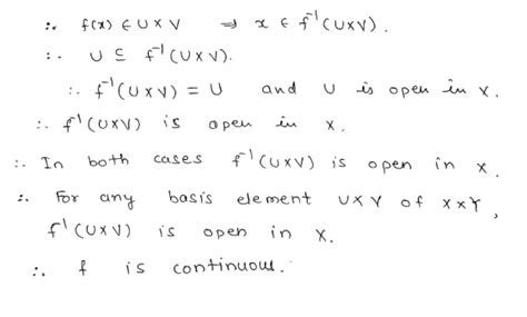 Let X And Y Be Topological Spaces And Let X × Y Be Equipped With The