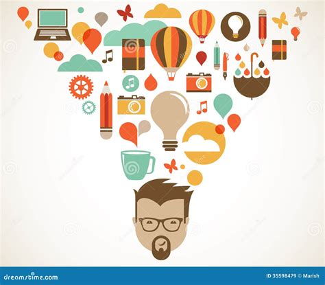 Design Creative Idea And Innovation Concept Royalty Free Stock Images