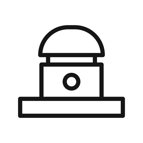 Buzzer Icon Black Line Art Logo 48312437 Vector Art At Vecteezy