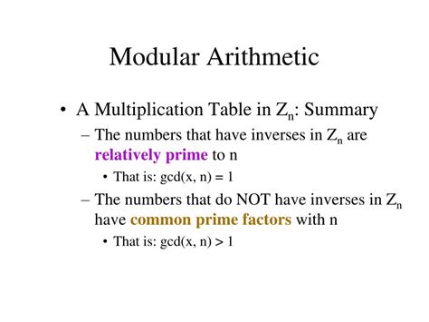 Ppt Modular Arithmetic Powerpoint Presentation Free Download Id 4352697