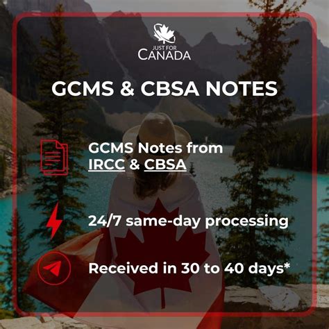 Gcms And Cbsa Notes Combo Of Notes Request From Ircc And Cbsa