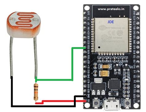 ESP Interfacing With LDR Sensor