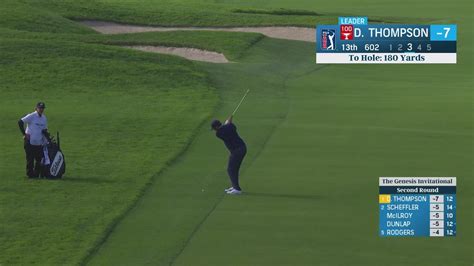 Davis Thompson Round 2 13th Hole Shot 3 2025 Genesis