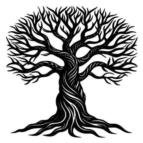 Silhouette De Larbre Généalogique De Flatb Vecteur Premium Généré à