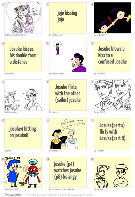 Jojo Kissing Jojo Drawception