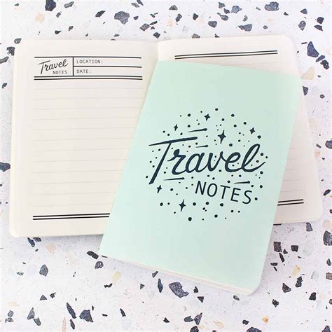 Moore Collection Mini Travel Notes Ice Blue Full Circle