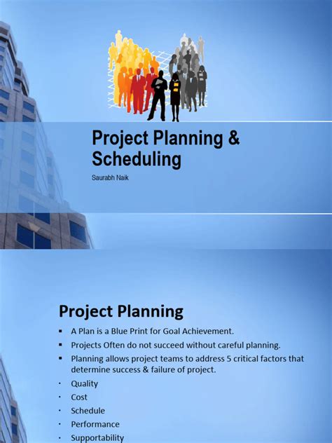 project planning and scheduling pdf