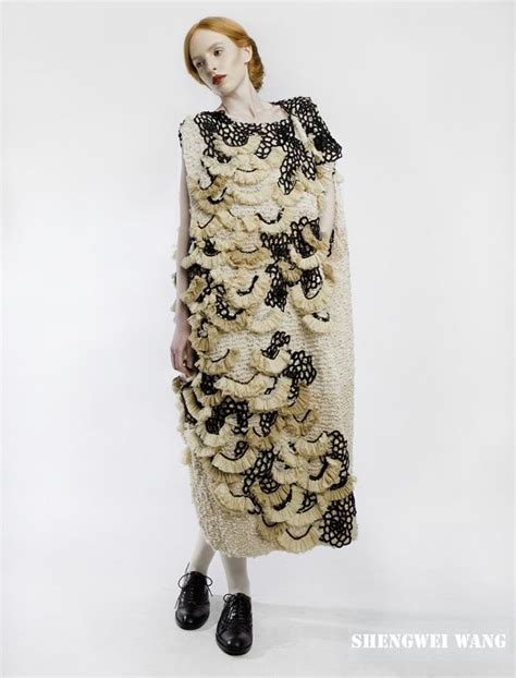 Shengwei Wang A Bird Without Leg Knitwear Design Fashion Artwear