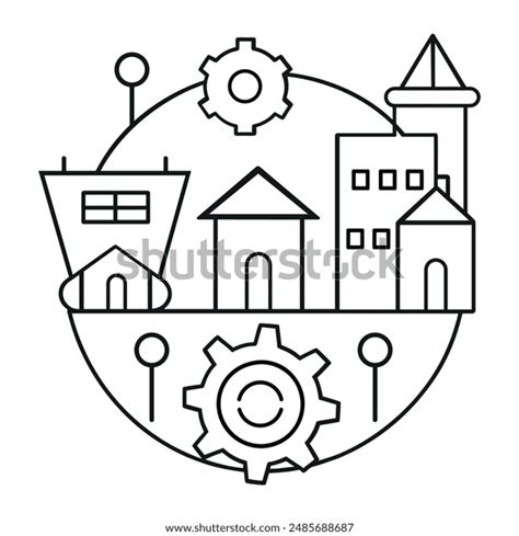 Set Update System Icons Gears Loading Stock Vector Royalty Free Shutterstock