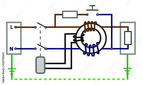 Rcd Circuit Diagram Stock Vector Adobe Stock