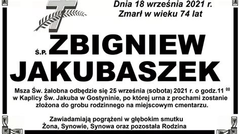 Nie żyje Zbigniew Jakubaszek