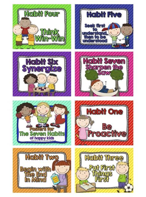 The Leader In Me Leader In Me 7 Habits Posters Seven Habits