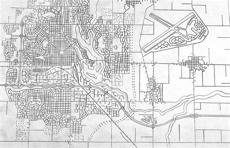 Imaginary Midwestern American Small City Rimaginarymaps
