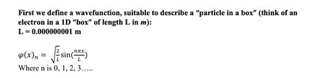 Solved First We Define A Wavefunction Suitable To Describe Chegg
