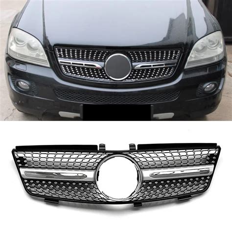 Front Grille For Mercedes Benz W164 Ml Class Ml320 Ml350 Ml450 Ml500