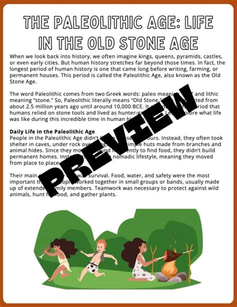 The Stone Age Paleolithic Mesolithic Neolithic And Mammoth Extra