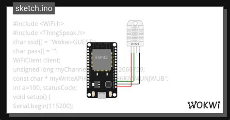 Thingspeak Project 2 Wokwi Arduino And ESP32 Simulator