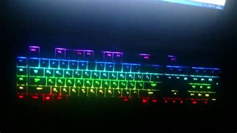 Razer Blackwidow Chroma Audio Visualizer Bass Version Youtube