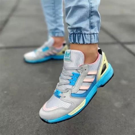 خرید و قیمت زدایکس 8000 طوسی صورتی کتونی آدیداس زدایکس ریز پا سفارش کره از غرفه گالری کفش و