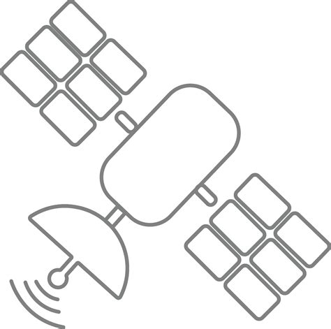 Satellite Icon Over White Background Broadcasting Pictogram Vector