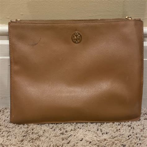 Bags Tory Burch Robinson Stripe Pouch Clutch Bag Poshmark