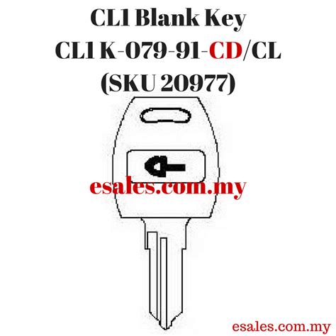 Cl Cyber Lock Cl1 K 079 91 Cd Cl Key Blank Pepper Spray Malaysia Personal Safety Products
